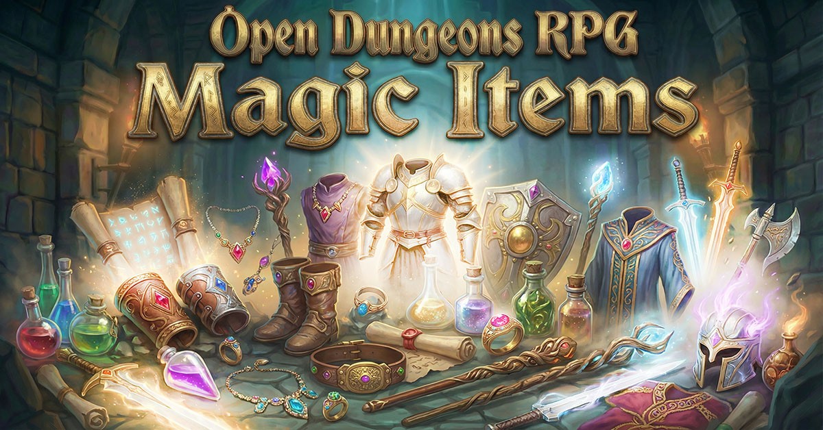 Magic Items - Open Dungeons RPG